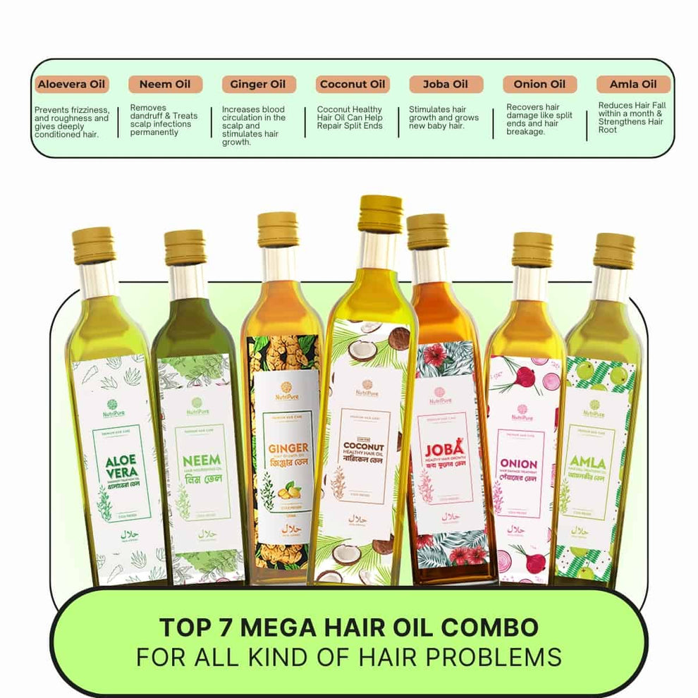 Top 7 Mega Hair Oil (7 in 1 Combo) – Nutripure